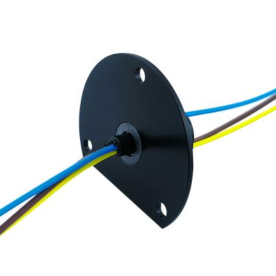 China 3-way 2A Rotary Cap Slip Ring with 12.4mm Outer Diameter and 19.4mm Length for Compact Dynamic Transmission for sale