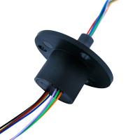 China 8-Channel 2A Cap-Type Electrical Slip Ring 22mm Outer Diameter Gold Contacts for sale