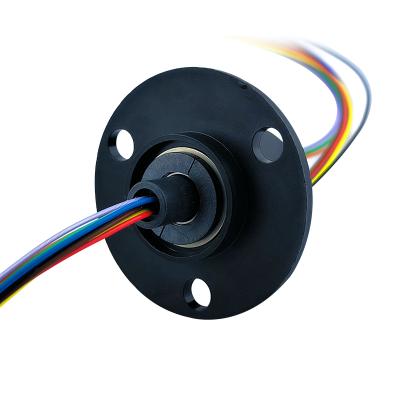 China 8-Channel 2A Cap-Type Electrical Slip Ring with 22mm Outer Diameter and Gold-to-Gold Contacts for sale