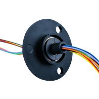 China 8-Channel 2A Cap-Type Electrical Slip Ring 22mm Outer Diameter Gold Contacts for sale