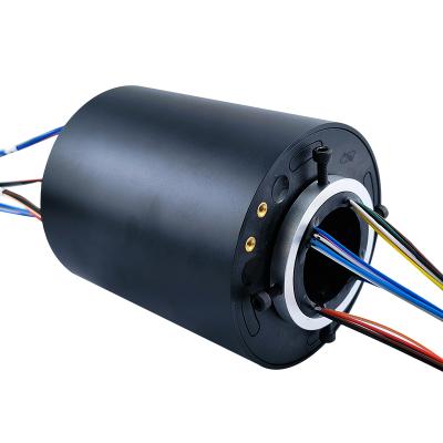 China 24-channel 5A 440V high-voltage hollow slip ring with precious metal contacts for industrial applications for sale