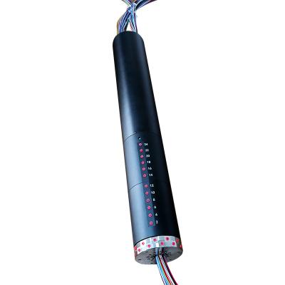 China 24-channel pneumatic and 90-channel electrical combined slip ring with vacuum compatibility for high-density integration for sale