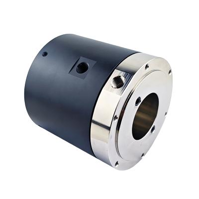 China 2-Channel Thermally Conductive Oil Slip Ring with 180℃ High-Temperature Resistance, 50mm Large-Diameter Hollow Structure, and Dual-Channel Independent Circulation for sale