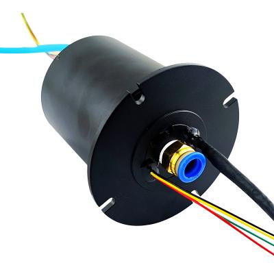 China Single-channel Shielded Gigabit Network Combination Slip Ring with Aluminum Alloy Shell and 250rpm Rotation Speed for sale