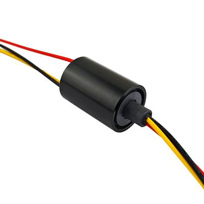 China 3-channel 5A capsule slip ring with outer diameter 22mm for security and consumer electronics for sale