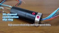 2-channel pneumatic and 20-channel electrical network combination slip ring
