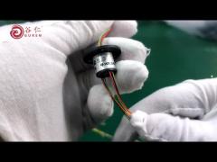 OD 12.4mm 6 Circuit Slip Ring 2A Flanged For Smart Home Security Monitoring