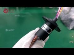 24 Way 2A Electric Slip Ring 39.6mm Length One Piece Injection Molding Small Size