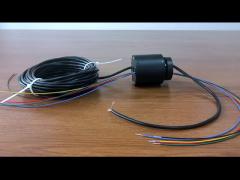 Electric and signal combination slip ring