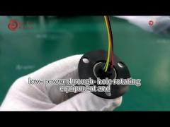 2a id 5mm od 22mm 4 wire slip ring for robot joints precision devices