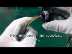 12 way 2a od 22mm flanged electrical capsule slip rings small current easy to install