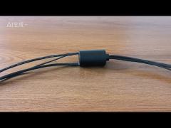Anello collettore ibrido ad alta frequenza con cavo coassiale RG-179, circuito a 15 vie e velocità 0-200 giri/min per una trasmissione del segnale affidabile