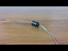 8-channel 2A miniature hollow signal slip ring