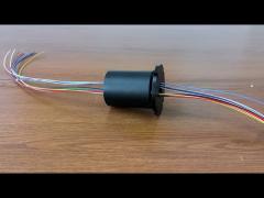 12-channel 2A hollow flange electric slip ring, 200rpm speed