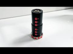 12-in 12-out rotary air slip ring, side inlet and outlet, aluminum alloy housing.