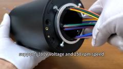 36-channel large-aperture slip ring