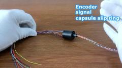 Encoder signal capsule slip ring