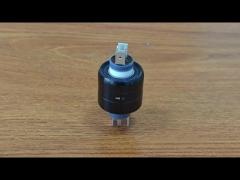 4-Channel Liquid Slip Ring with Low Resistance and 1000 RPM  For Rotating Transmission of Power and