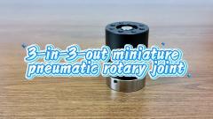 3-in-3-out pneumatic rotary joint connector slip ring