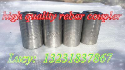 China 45# carbon steel rebar coupler to connect reinforced steel bars for construction for sale
