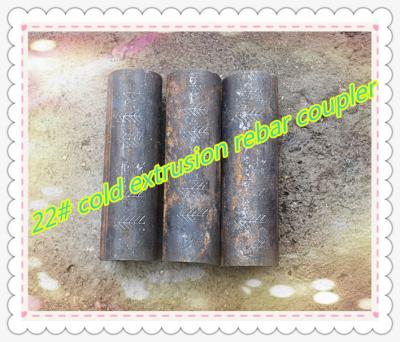 China cold forged splicing rebar coupler to connect steel bar for sale