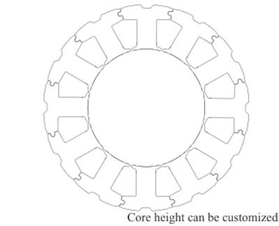 Cina Servo senza spazzola 36mm di CA della laminazione dello statore dell'Assemblea d'acciaio di nucleo di ferro in vendita