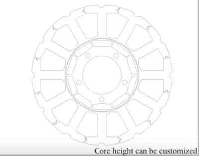 Cina Senza spazzola 10 pacchetto di CA del materiale 20mm 40mm delle laminazioni del centro dello statore di Palo 60mm servo in vendita