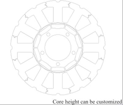 China Van de de Kernassemblage van de siliciumstaal Gelamineerde Stator Brushless AC Servo 57.8mm diameter Te koop
