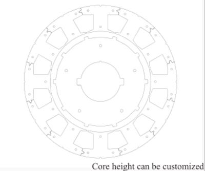 中国 BLDC ACサーボ モーター回転子は物質的なブラシレス85mm外の直径の芯を取る 販売のため