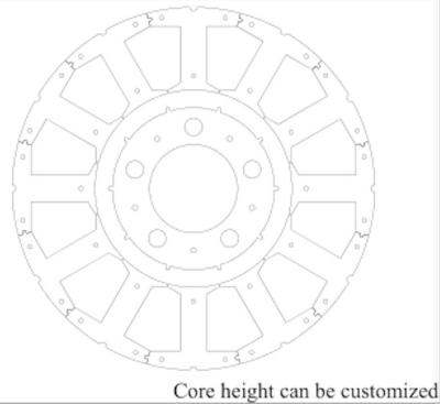 Cina Sostituzione 103mm senza spazzola del centro dello statore del centro del rotore del servomotore di CA esterno in vendita
