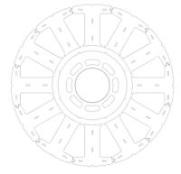 China 2 Phase Stator Lamination Stacking Method Process Brushless AC Servo 122mm for sale