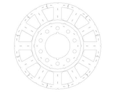 Cina Rotore senza spazzola dello statore del servomotore di CA del centro della lamiera di ferro dell'acciaio del silicio di 12 scanalature in vendita