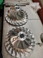 Quality Tri Flow Centrifugal Compressor Impeller 60000RPM Ultra Precision for sale