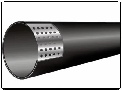 China 20mm To 1600mm Polyethylene Composite Pipe Perforated PE Pipe For Water Supply for sale