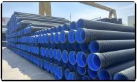 China Customizable DWC HDPE Pipe Lightweight Dual Wall HDPE Pipe Corrugated Outer for sale