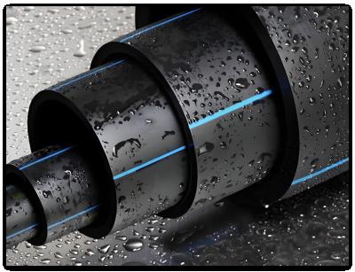 China 75mm 110mm PE Water Supply Pipe Corrosion Resistant Polyethylene Water Pipe for sale