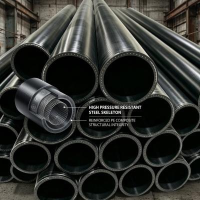 China OD 63mm To 710mm SRPE Composite Pipe Municipal PE Water Supply Pipe for sale