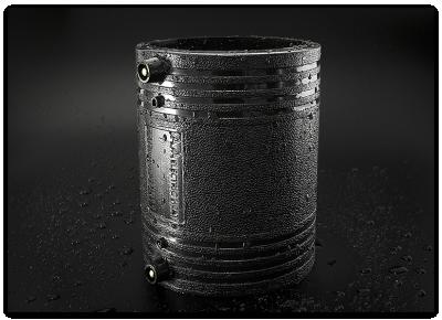 China PN16 HDPE Electrofusion Coupler PE100 Straight Joint Pipe Fitting for sale