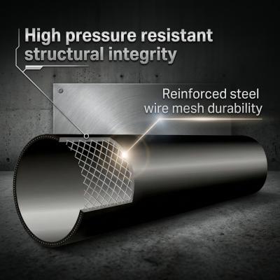 China High Pressure Reinforced HDPE Pipe Corrosion Resistant High Density Polyethylene Pipe for sale