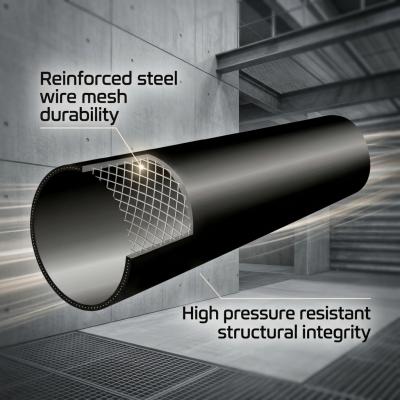 China Steel Wire Mesh Reinforced HDPE Pipe HDPE Drainage Pipe For Mining Metallurgy for sale