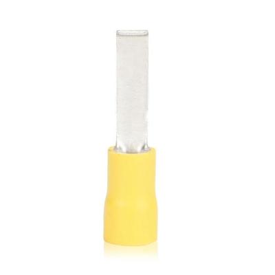 China LBV Series Pre Insulated Pins Tin Plated Lipped Blade Terminal Connectors for sale