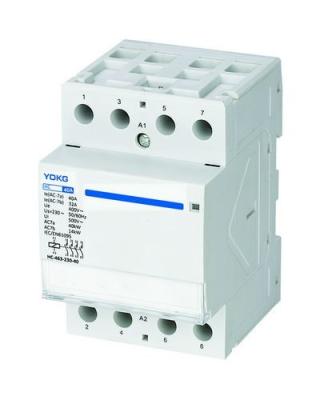 China Contator 230V do ampère 4 Polo do trilho 40 do ruído do contator da C.A. do agregado familiar de AC1 AC-7a à venda
