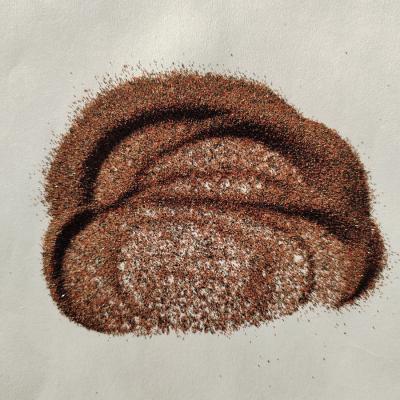 China CNC waterjet cutting Abrasive medium Almandine rock Garnet sand mesh 80 HS code 25132000 for sale