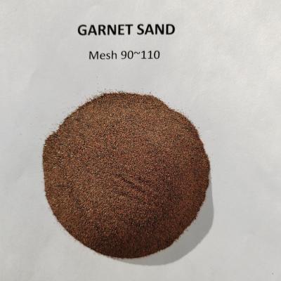China CNC waterjet cutting Abrasive medium Almandine rock Garnet sand mesh 90~110 for sale
