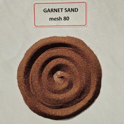 China CNC waterjet cutting Abrasive medium Garnet sand mesh 80 for sale