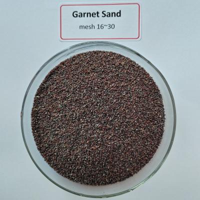 China Garnet Sand mesh 16/30 Abrasive for Sandblasting: Natural Abrasive medium, Mohs 7.0-7.5, Sa2.5-3 for sale
