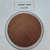 China CNC waterjet cutting Abrasive medium Garnet sand mesh 80 HS code 25132000 for sale