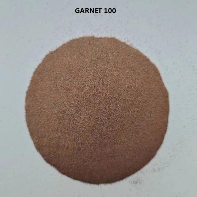 China CNC waterjet cutting Abrasive medium Almandine rock Garnet sand mesh 100 HS code 25132000 for sale