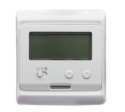 中国 LCDスクリーンが付いているスマートなデジタル熱くする床のサーモスタットNTCセンサー220V-240V 販売のため