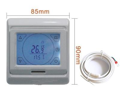 China LCD touch screen wekelijks programmeerbare elektrische vloer het verwarmen thermostaten Te koop